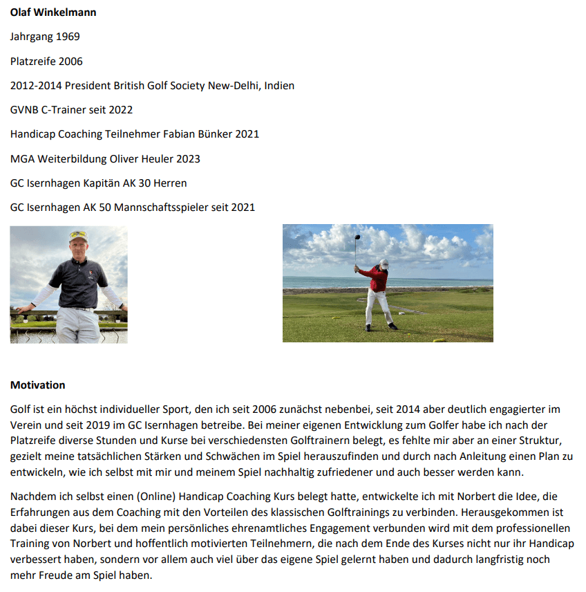 Golfschule - Golf Club Isernhagen